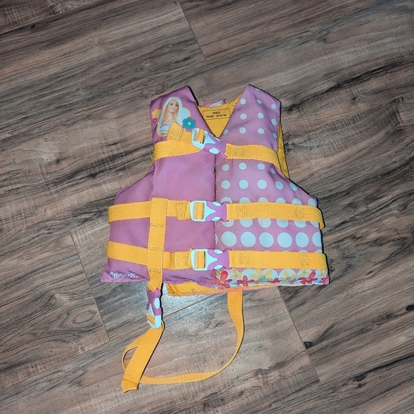 Barbie | Other | Vintage Barbie Girls Life Jacket Barbie Brand 350lbs ...